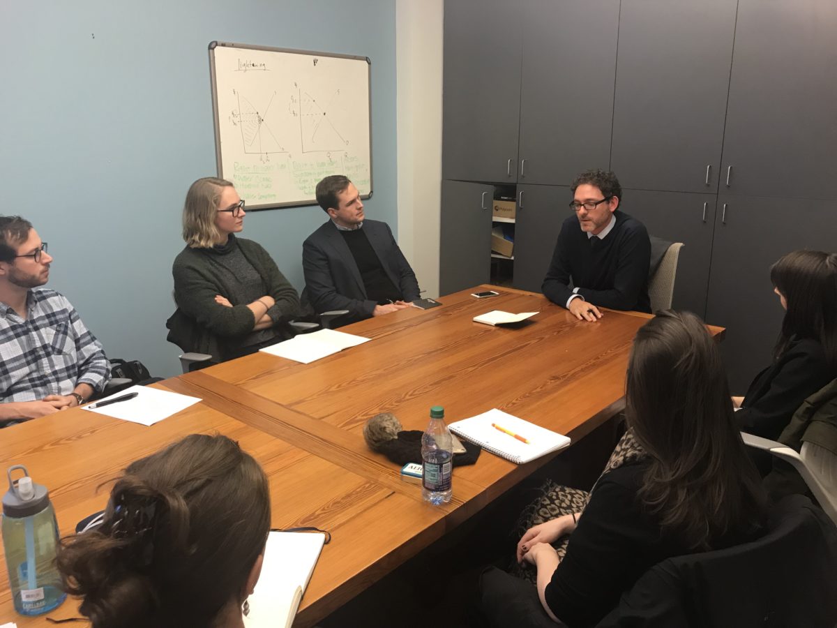 Dr. Alexander Bick of Johns Hopkins SAIS speaks with NYU Law Students ...