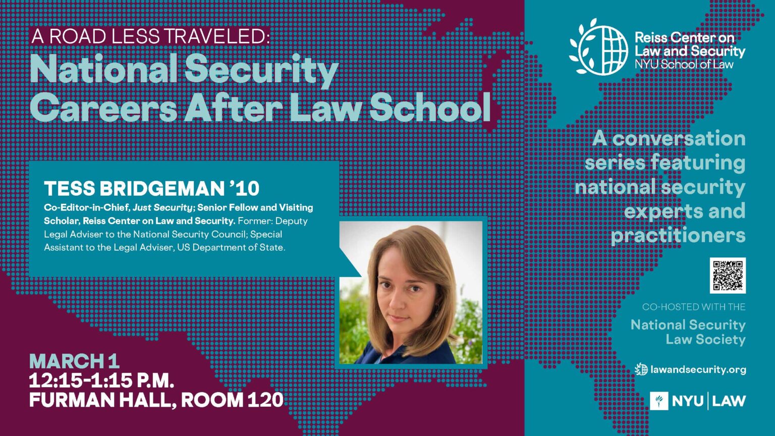 A Road Less Traveled: National Security Careers After Law School – Tess ...